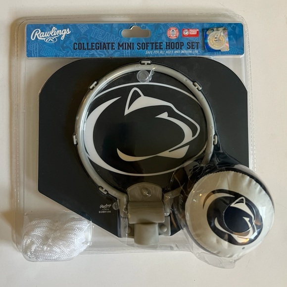 Rawlings | Toys | Rawlings Penn State Collegiate Mini Softee Hoop Set ...